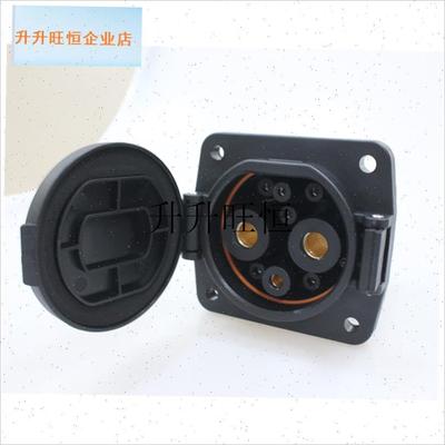 能源电动汽车国标16A32A3KW7KW交直流充电器S枪桩插座母头快慢充,