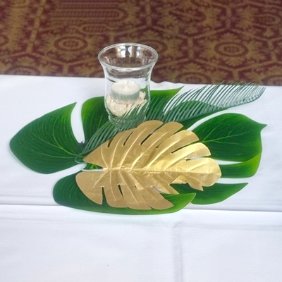 极速Artificial Tropical Palm Leaves Hawaiian Luau PaXrty Alo