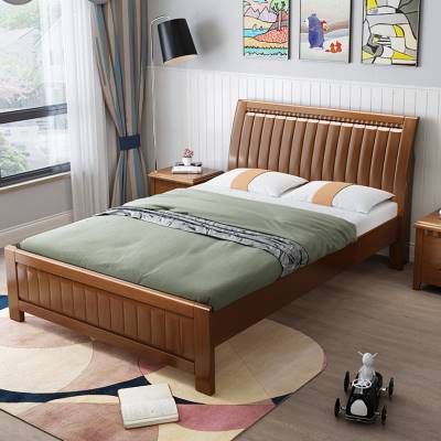 极速实木单人床g12米成人15米老人135米硬板床架小户型90cm工厂直