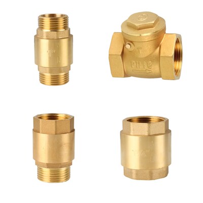 极速全铜立式卧式止回阀PPR水管止回阀单项逆止阀4分6分T1寸DN15/