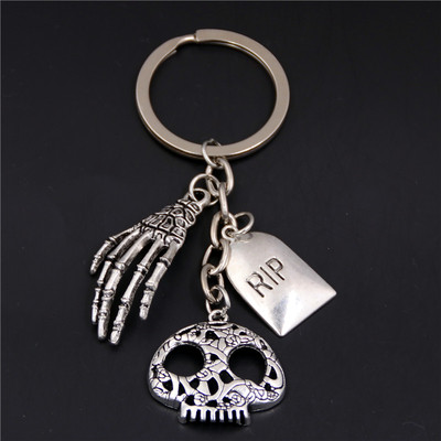 极速1pc Halloween Gift Skull Pumpkin Keycha WitRch Charms Ni