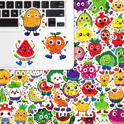 卡通果蔬行贴纸趣味儿童创意