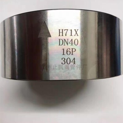 H71不锈钢对夹式止回阀304单向阀卫生级光亮水管逆止阀DN25 40 50