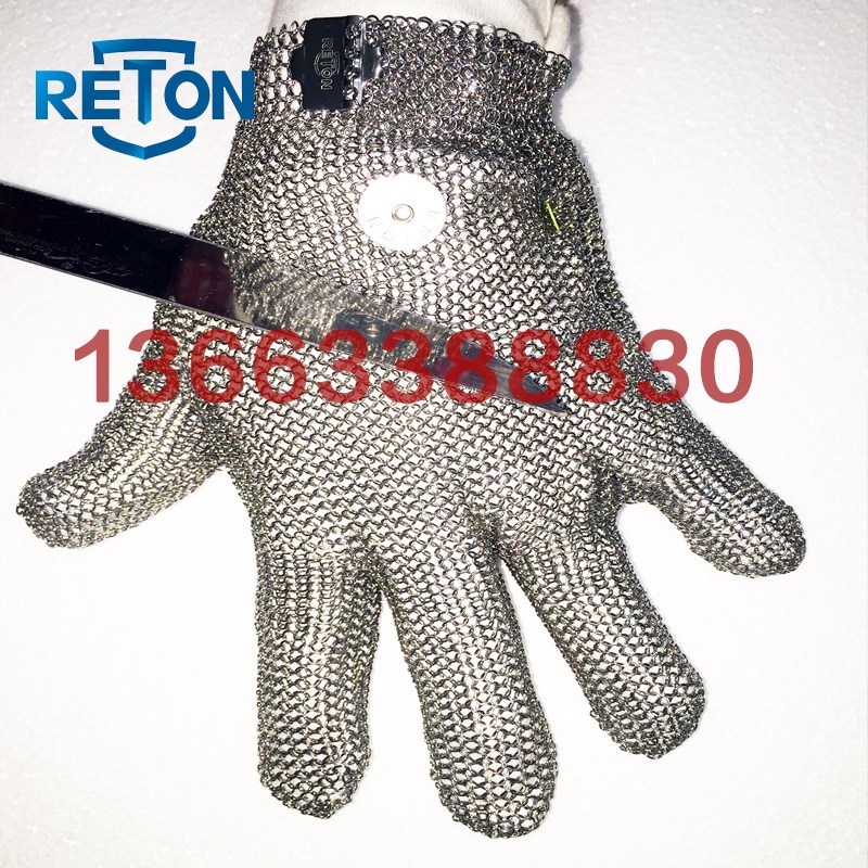 reton钢勾防切割耐磨手套 不锈钢丝屠宰海产品裁剪锯骨机用手套