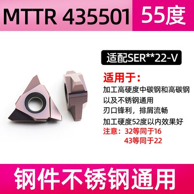 立装螺纹刀片60度大螺距外螺纹牙刀TTX32R6005走心机螺纹刀杆SER