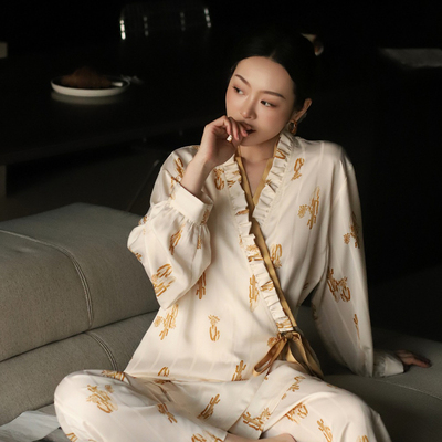 奢拉夏季冰丝凉感女士睡衣