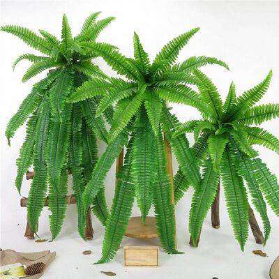 新品Faux Plant Decor 3 Styles Fern Plants Plastic UV RZesist