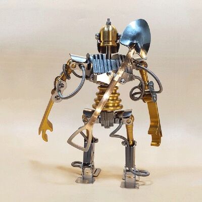 极速3D Metal Riobot Model Steel Joint Mobility Robots Figuri