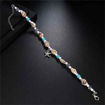 极速New Shell Beads Starfish Anklets for Women BeUach Anklet