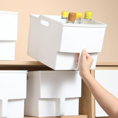 带把手收纳盒高柜吊柜高处厨房整理储物盒橱柜顶柜深柜杂物收纳筐