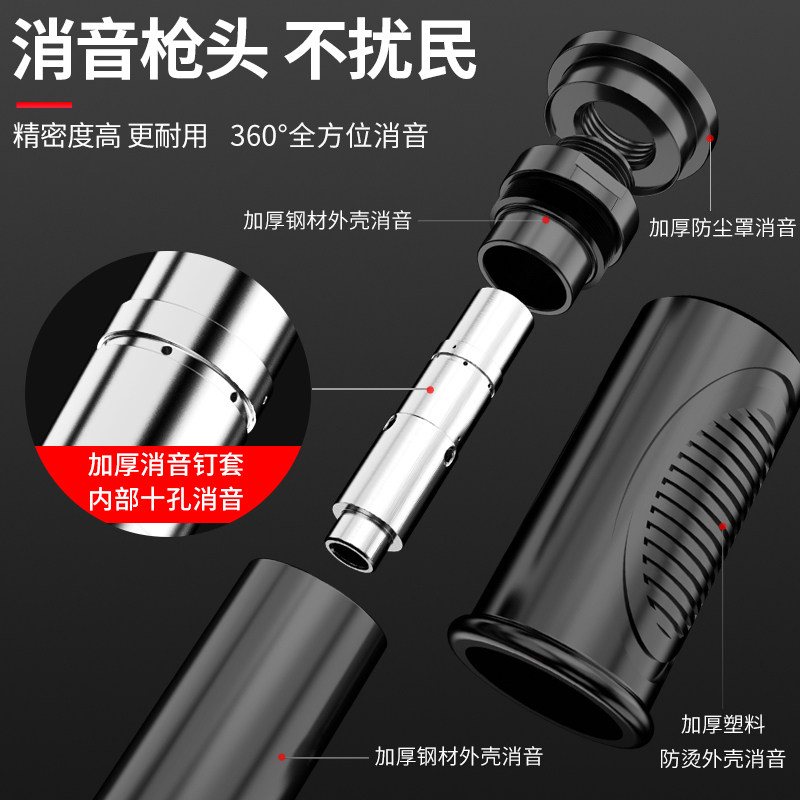 吊顶神器炮钉枪一体射钉专用气钉枪打钉全套混凝土水泥静音王装修