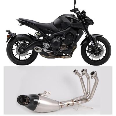 适用于MT09FZ09XSR900MT07FZ07XSR07排气管底排全段回压改装