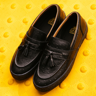 Lastresortab鸵鸟纹乐福鞋一脚蹬