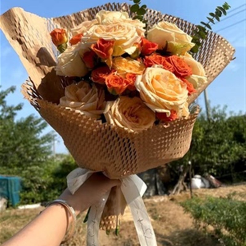 环保蜂窝纸水果打包创意网眼纸礼盒装饰品鲜花花艺礼品包装纸包邮