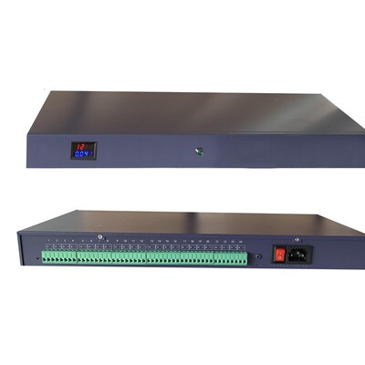 监控电源安防集中供电机架式门机柜房1U12VDC24V5V摄像24路机房AC
