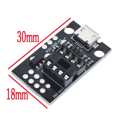 开发编程板可插拔ATtiny13A/ATtiny25 ATtiny45/ATtiny85编程器
