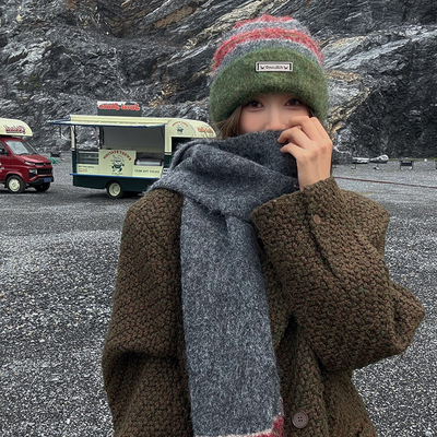 复古针织毛线帽小冷帽