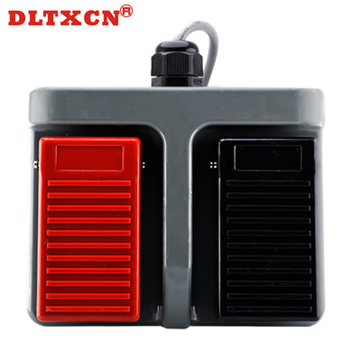 双联脚踏开关 MDFS-65脚踩双位踏板控制开关带线机床车间正反转