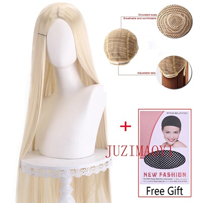 Long Straight Cosplay Wig 100cm Centre Parting Central Spli