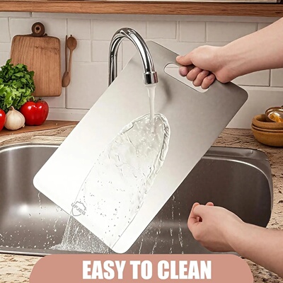 3-Piece Titanium Cutting Board Set, Non-Toxic Double-Sided