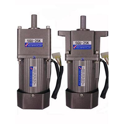 泰利电机120W调速电机交流220V单齿轮减速箱5Gu-25K可正反向