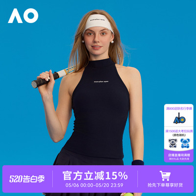 AO澳网时尚运动背心女网球服夏