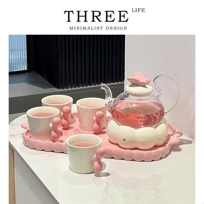 Tlife·Vivid·茶具套装高颜值花茶壶蜡烛加热煮茶壶玻璃  | 栩然