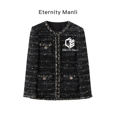 鹅绒服冬季加厚轻奢名媛羊毛呢