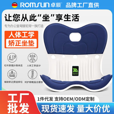 卓辰人体工学护腰坐垫椅子公室工位久坐腰部支撑拖靠背一体
