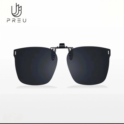 偏光夹片墨镜男可夹式近视太阳镜片钓鱼专用眼睛女夜视遮阳