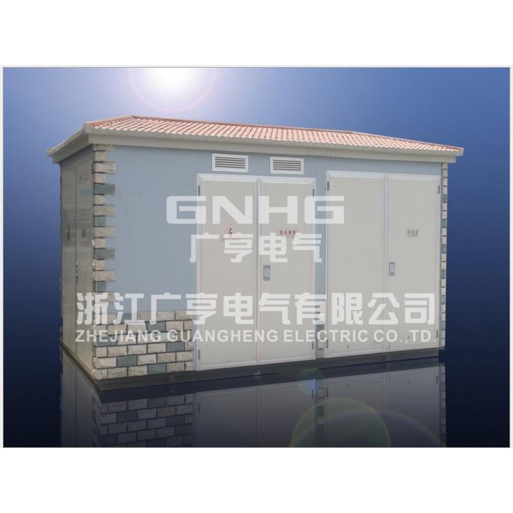 半贴瓷砖水泥箱变箱体/非金属景光式箱变外壳/箱式变电站壳体厂家