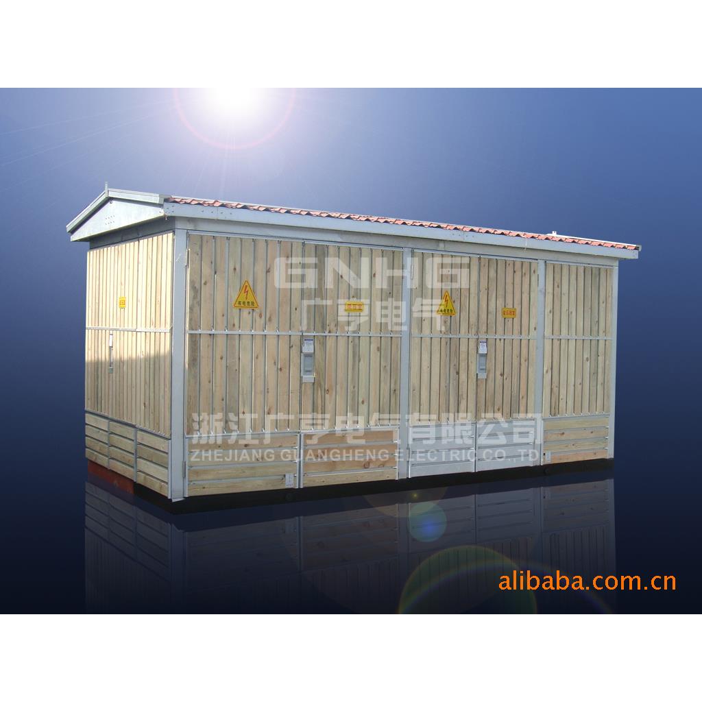 ABB型贴木条箱式变电站(箱变)外壳/壳体/箱体,景光式欧式箱变