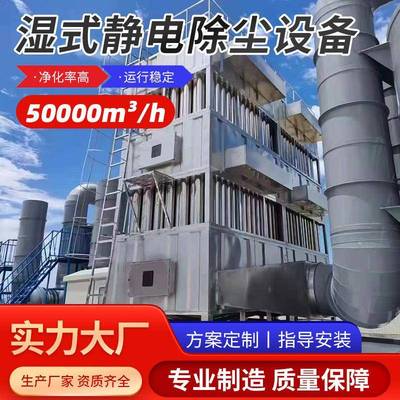 汕头湿式静电除尘设备除尘浓烟处理器工业污染湿式除尘处理设备