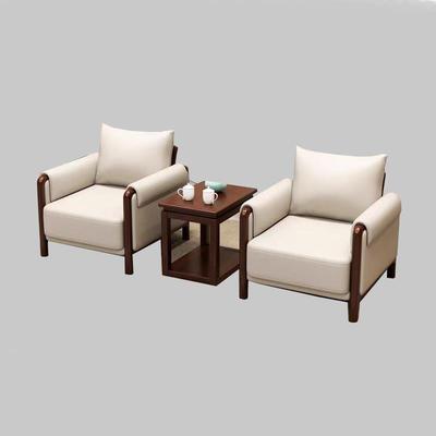 单人沙发高档商务贵宾室会议沙发办公室接待会客洽谈沙发组合皮艺