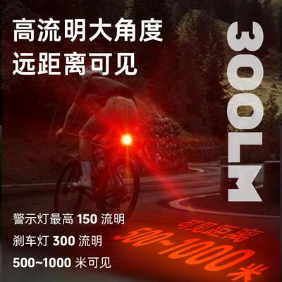 自行尾灯高SF34R纯流明高车航单公路车山地车骑行装备安车全续大