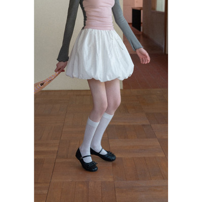 EGGKA高腰系带花苞蓬蓬半