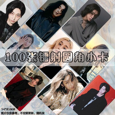 loren李圣俊小卡自印镭射回归同款周边lomo卡片卡膜明信片set明星