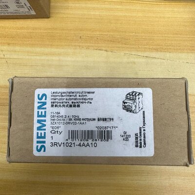 议价 现货西门子 3RV1021-4AA1 SIRIUS断路器可维修
