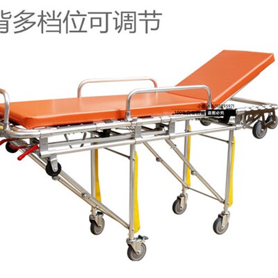 铝合金救护车担架床自动上车急救推车抢救可折叠分离120推车可抬