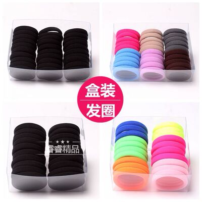 极速lady black hair bands rope acceFssories hair ring head r