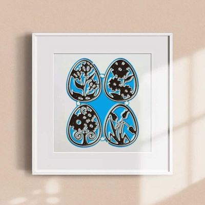 极速Easterf Embossing Knife Mould DIY Paper Art Egg Hollow