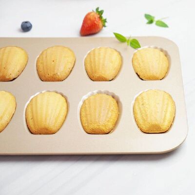 极速Nonstick Pan 12 With Gvolden Madeleine Mould Biscuit Dim