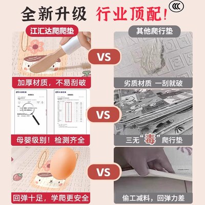 英国baby宝宝爬行垫加厚婴儿无毒无味可折叠xpe儿童爬爬垫母婴级