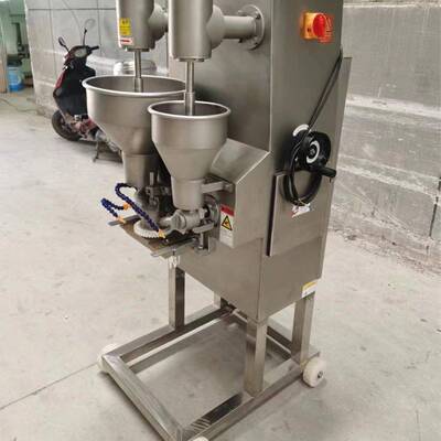 快速成型狮子头素丸肉丸牛肉丸全自动贡丸牛肉丸变频调速肉丸机