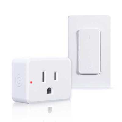 跨境 15A负载1500WLED美标美版IP66防水RF433无线遥控安全插座