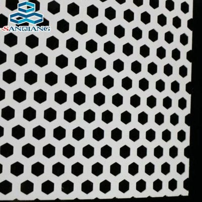 不锈钢六角冲孔网 304六边形穿孔筛网幕墙装饰蜂窝状金属洞洞板