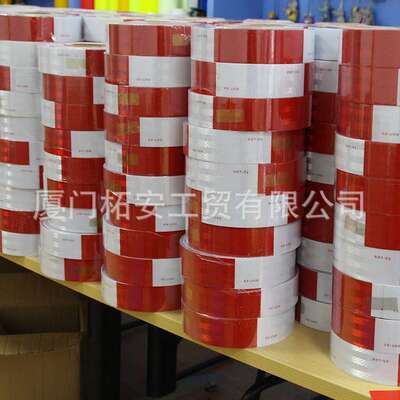厂家直销ODT光-C2反光车身超亮反光红白反光身车贴DOT-C2货车反贴