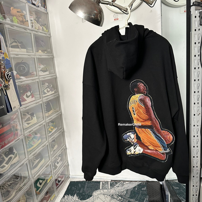 REMAKE kobe 背扣 连帽卫衣 非印花 手工制作 不退换