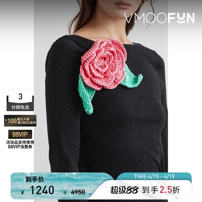 【季末折扣】BERNADETTE 秋冬女士带缀饰金属感羊毛混纺上衣