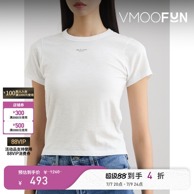 Rag＆Bone 夏季女印花棉质平纹布T恤